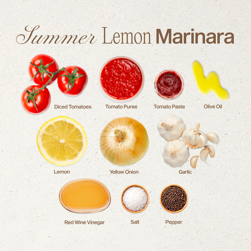 Sauz Summer Lemon Marinara Sweet Pasta Sauce – Gluten Free. Zesty ...